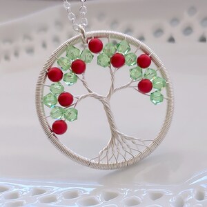Apple Tree Necklace, Christmas Gift for Teachers, Teacher Appreciation ...