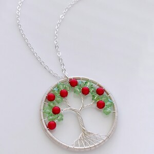 Apple Tree Necklace, Christmas Gift for Teachers, Teacher Appreciation ...
