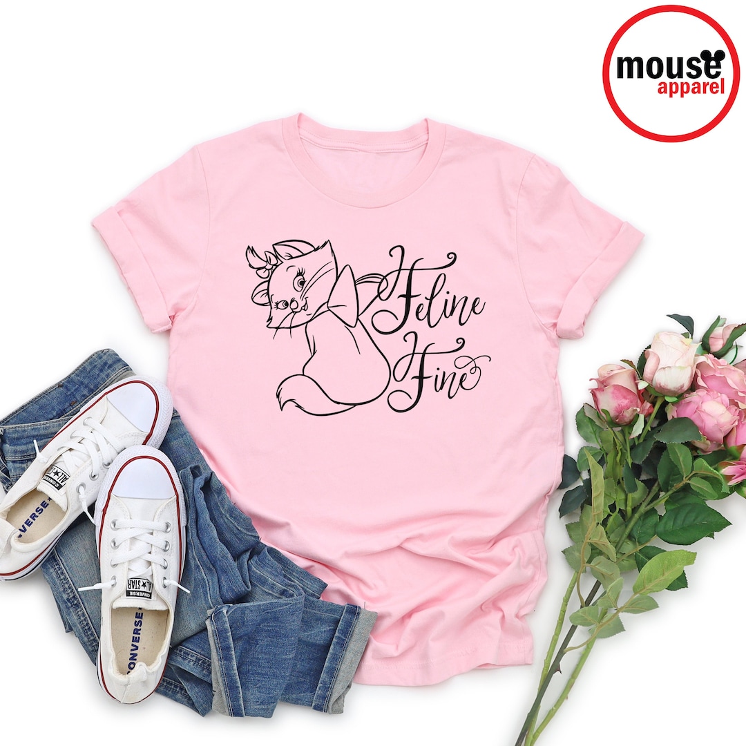 Marie the Aristocats Disney Feline Fine Pink Unisex Tee/disney ...