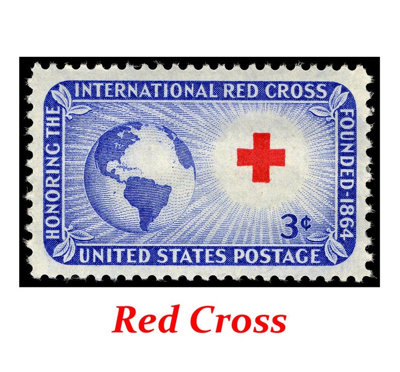 3c International Red Cross .. Vintage Unused US Postage Stamps | - Etsy