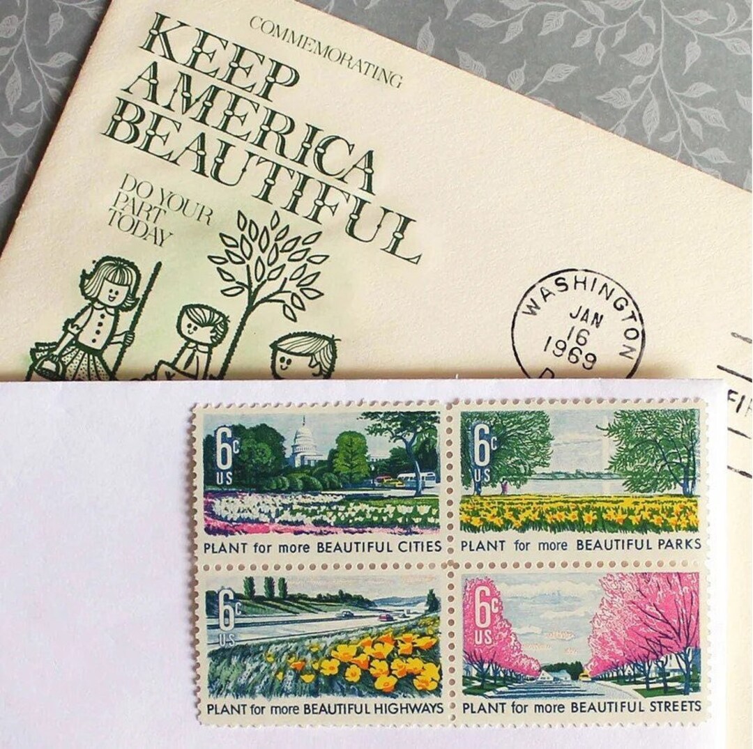 FORTY 6c Beautification of America Stamps | Vintage Unused US Postage ...