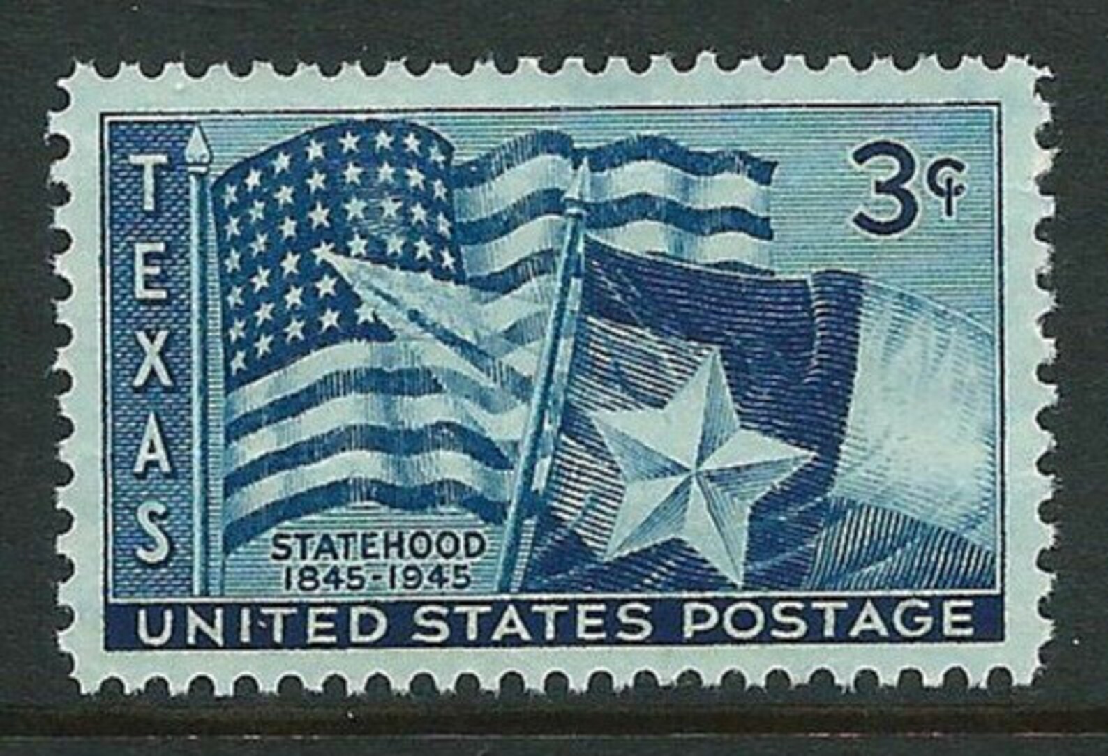 Vintage Unused US Postage Stamp 3c Texas Statehood Stamp of 1945.. Pack ...