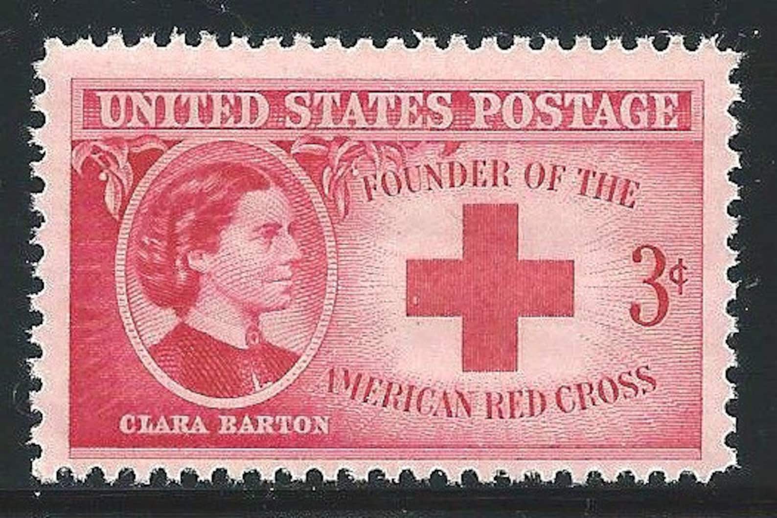 Pack of 25 .. 3c Red Cross Founder Clara Barton .. Vintage - Etsy Hong Kong