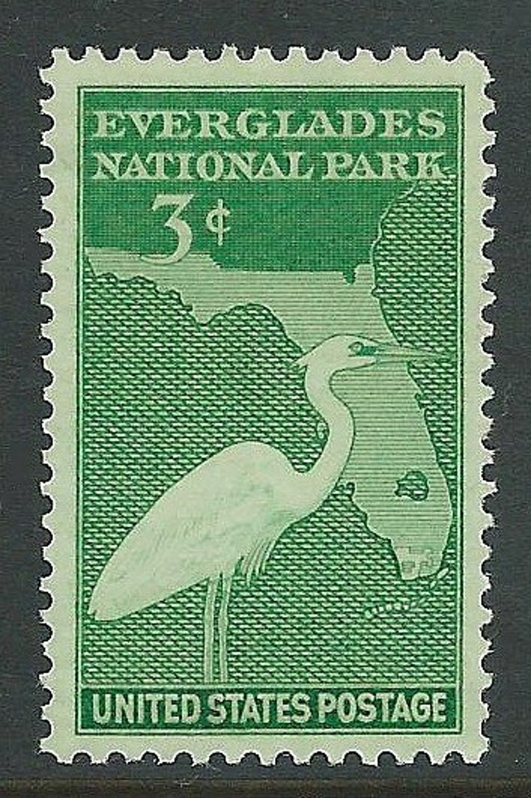 Vintage Unused US Postage Stamp 3c FLORIDA EVERGLADES Stamp of 1947 ...