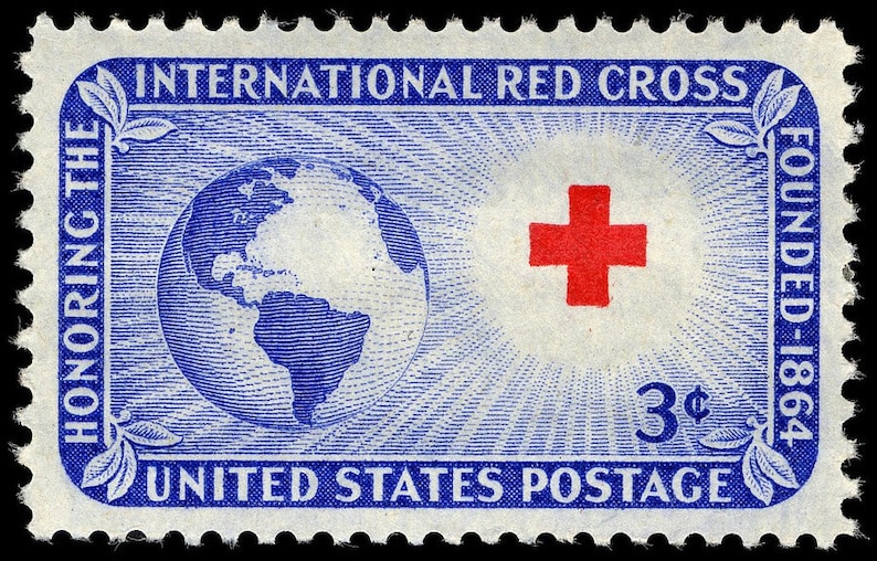 3c International Red Cross .. Vintage Unused US Postage Stamps | - Etsy