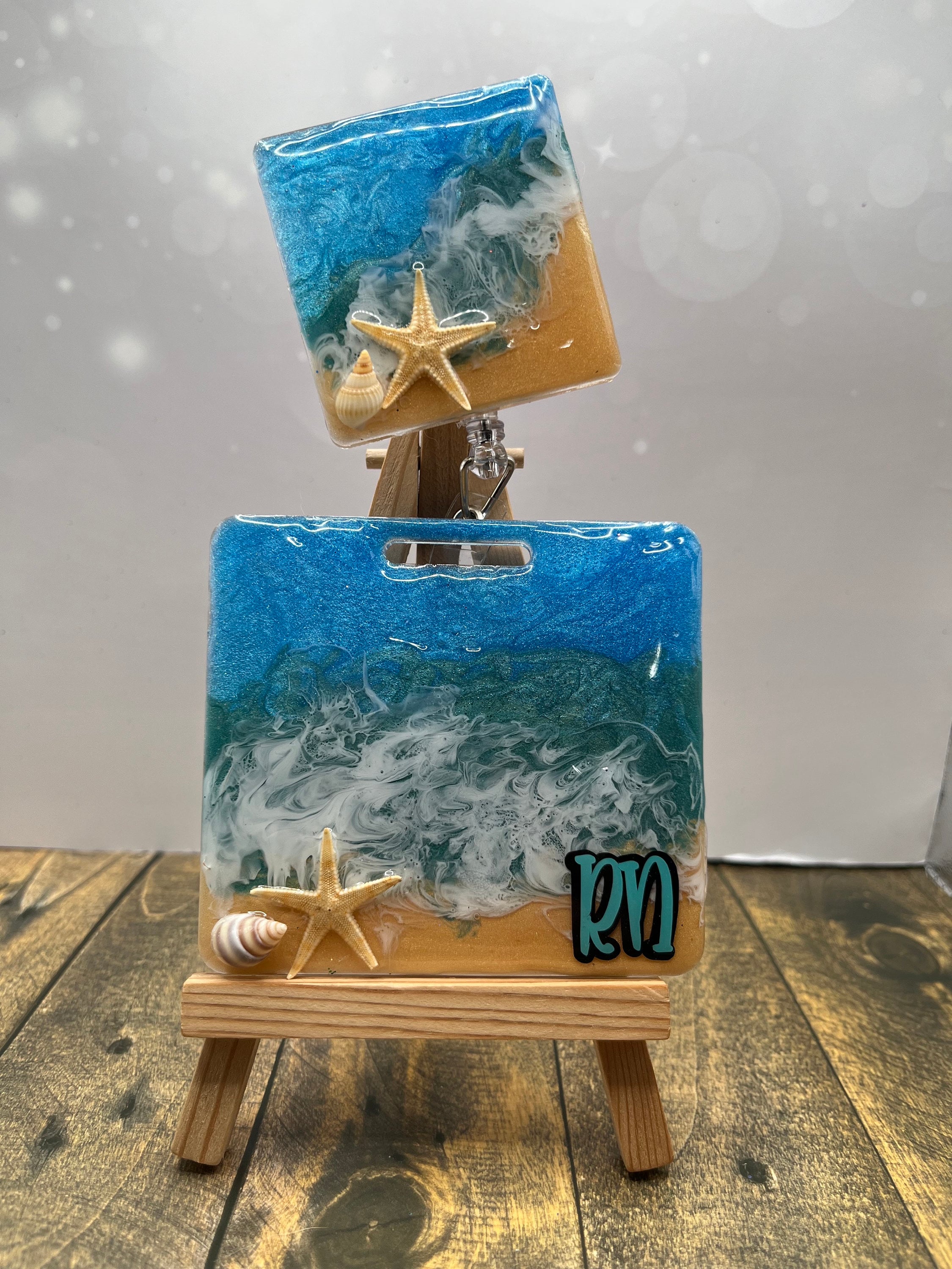 Beach/ocean Badge Reel - Etsy