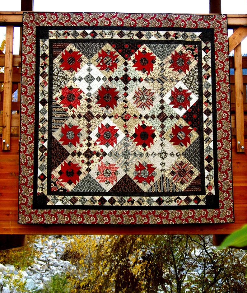 Desert Flower Quilt Pattern | Etsy