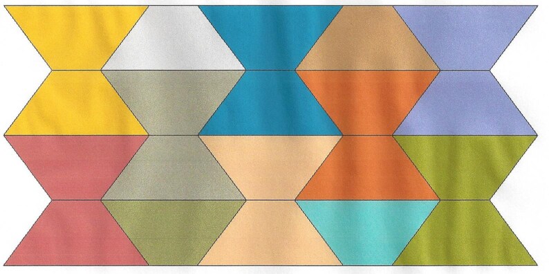 Hexi Flip Quilt Pattern and Pillow | Etsy