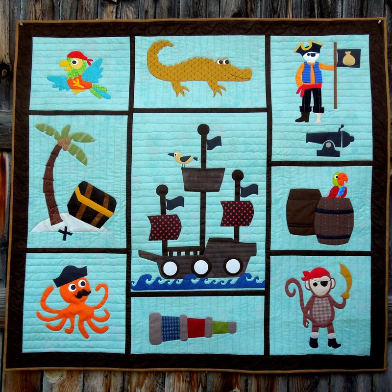 Pirate Quilt - Etsy