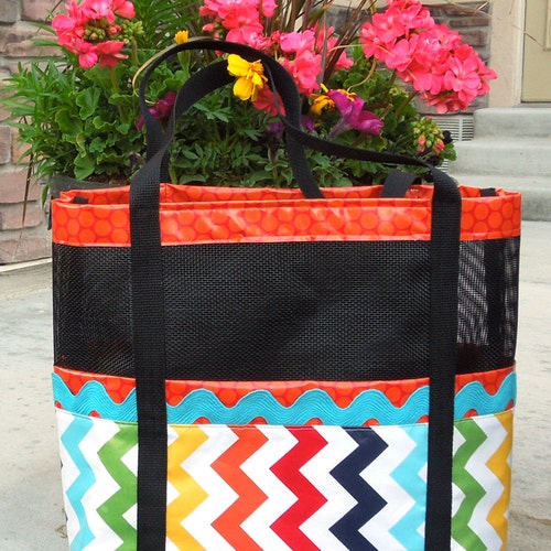 Tote It Screen Play 6 Vinyl Mesh Bag Sewing Pattern 3 Styles - Etsy