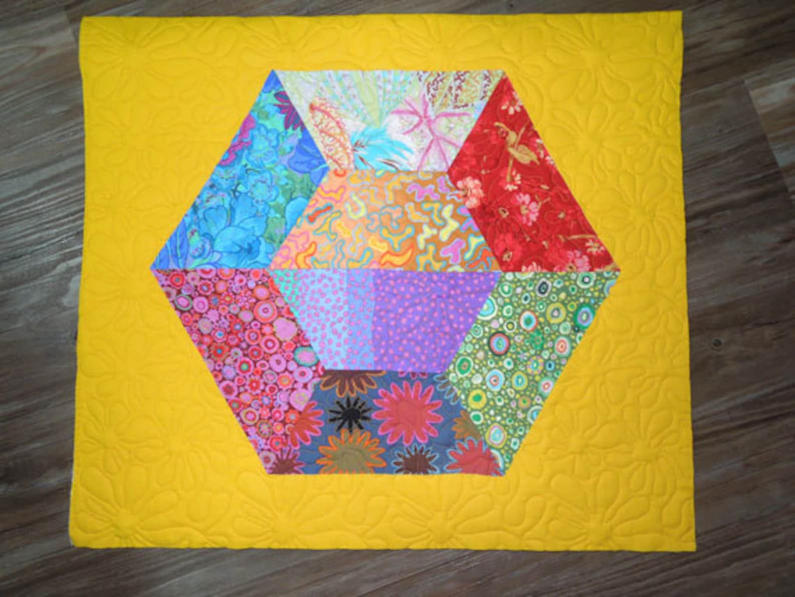 Hexi Flip Quilt Pattern and Pillow - Etsy