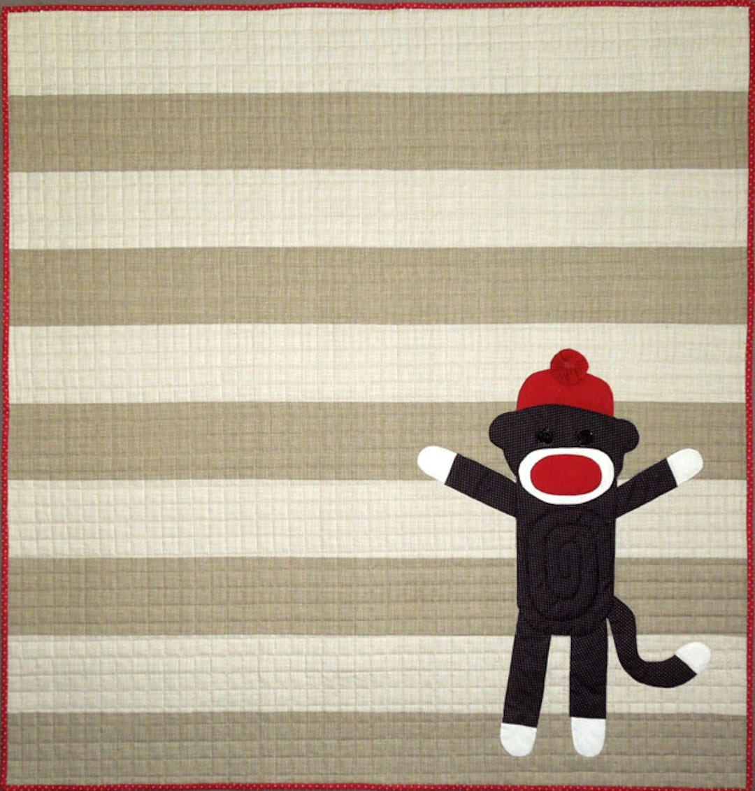 Sock Monkey Quilt Pattern - Etsy