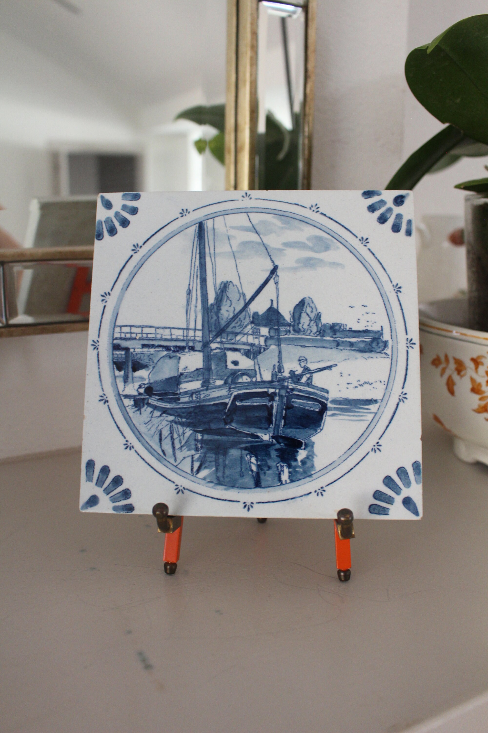 Villeroy and Boch Tile, Delft Blue Holland Handmade Tile, Made in ...