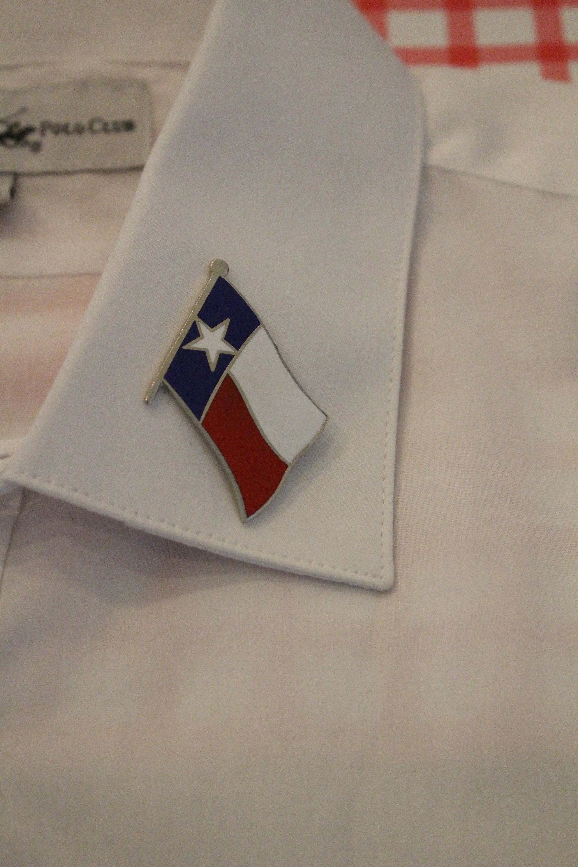 Large State of Texas Flag Lapel Pin Red White Blue Lone Star State ...