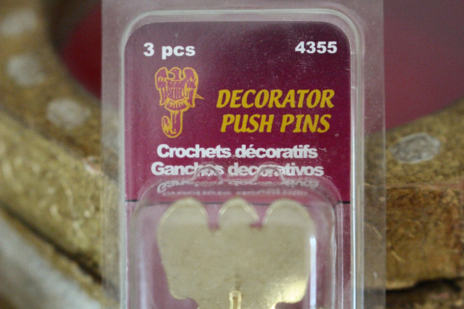 Decorator Push Pins, Eagle Design With Small Hook, Three-piece ...
