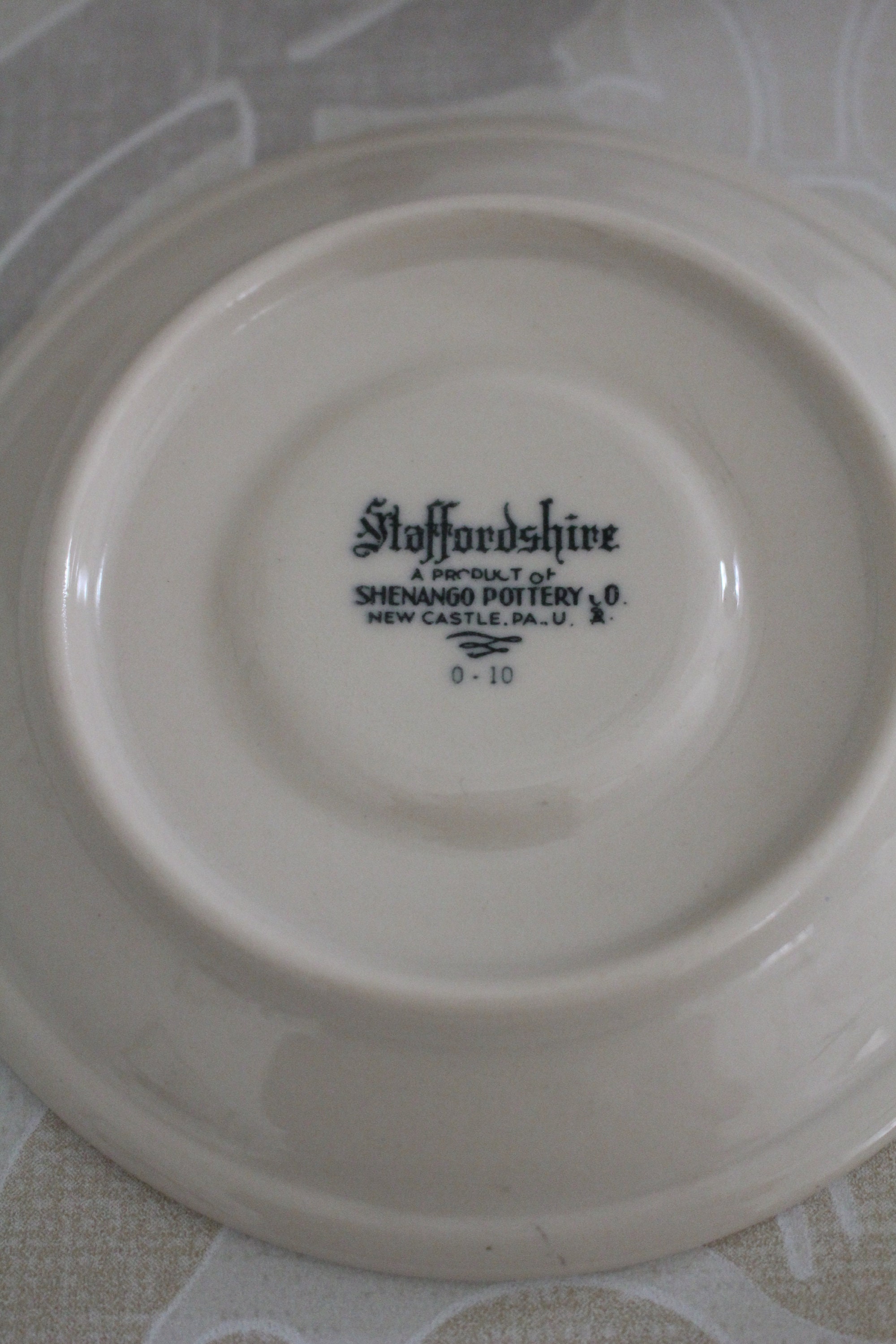 Shenango Pottery USA Espresso Coffee Cup, Saucer, Dessert Plate ...