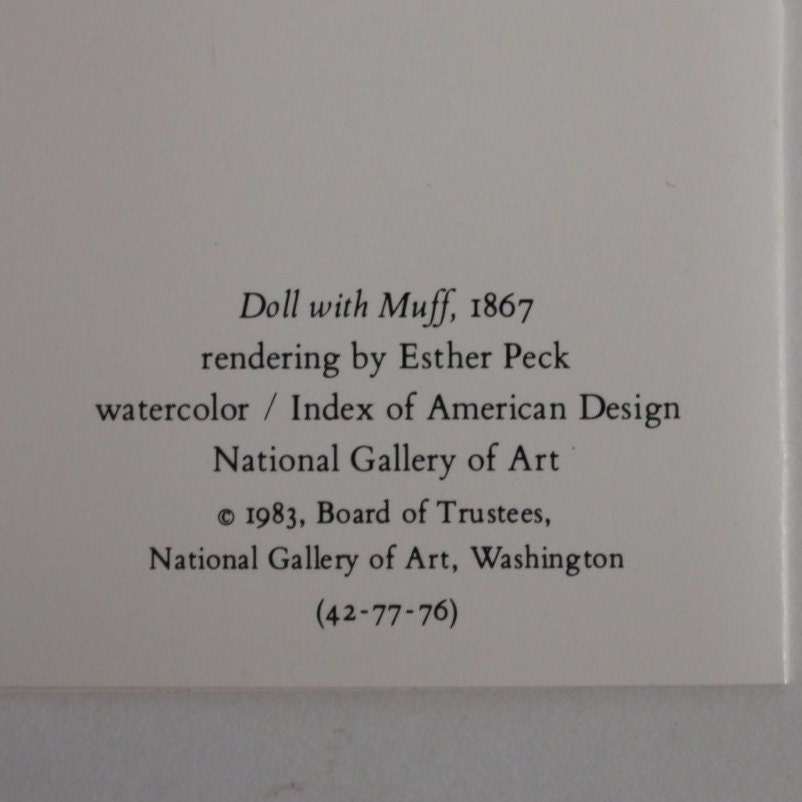 Museum Gift Card Enclosure or Gift Tags / Greeting Cards, Eight Small ...