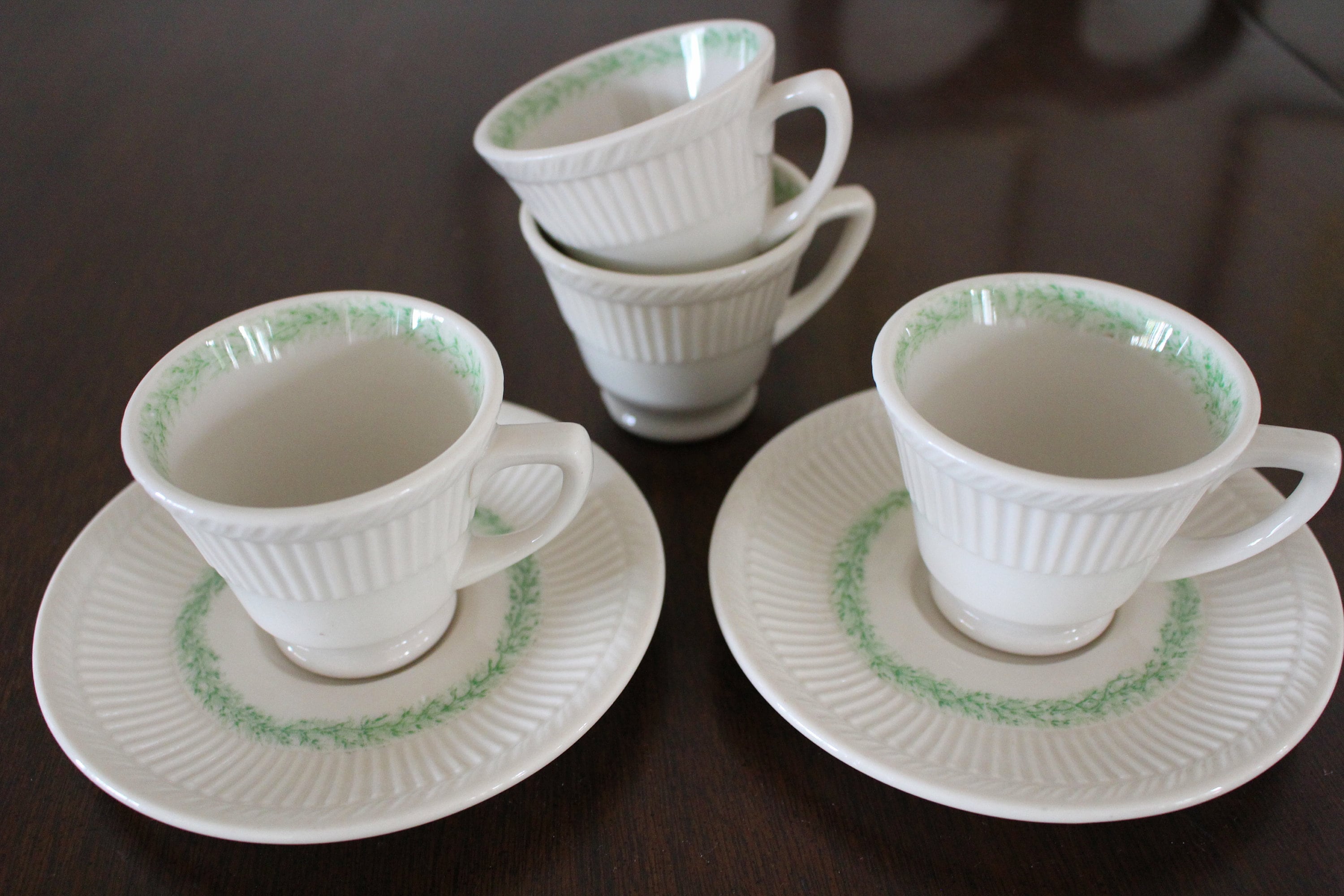 Shenango Pottery USA Espresso Coffee Cup, Saucer, Dessert Plate ...