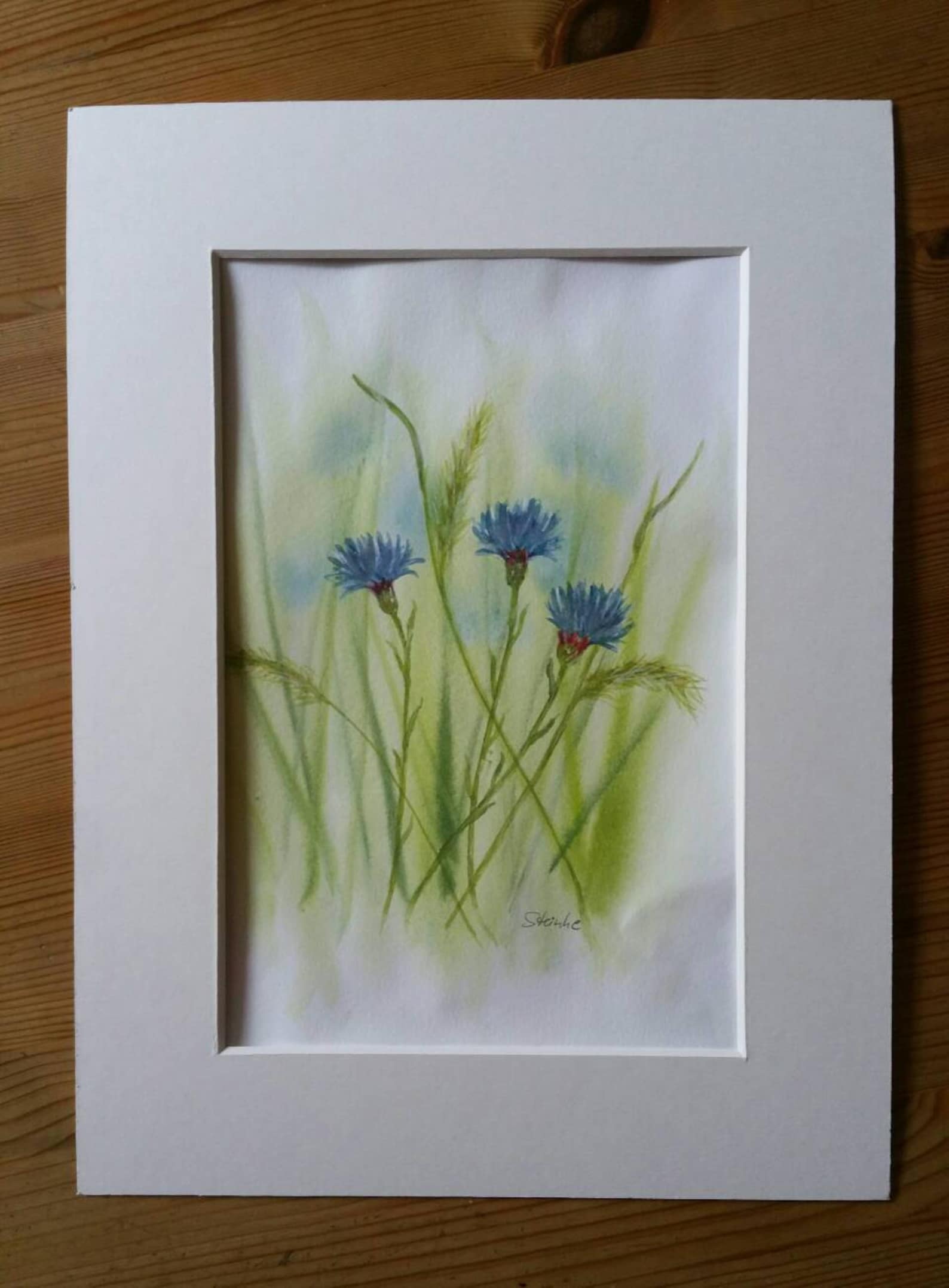 Cornflowers, Original, Watercolour Painting - Etsy