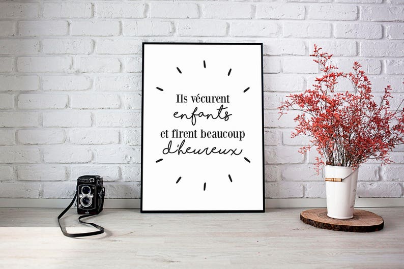 Poster Print French Quote - Etsy