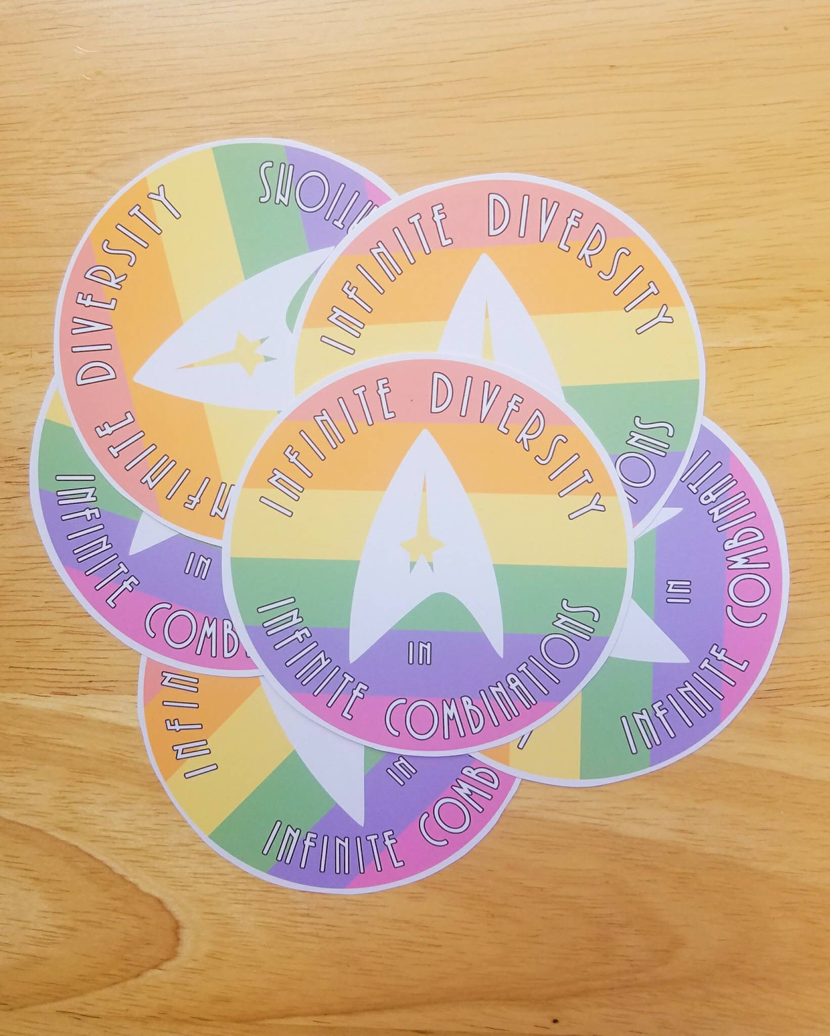 Infinite Diversity Pride Sticker | Etsy