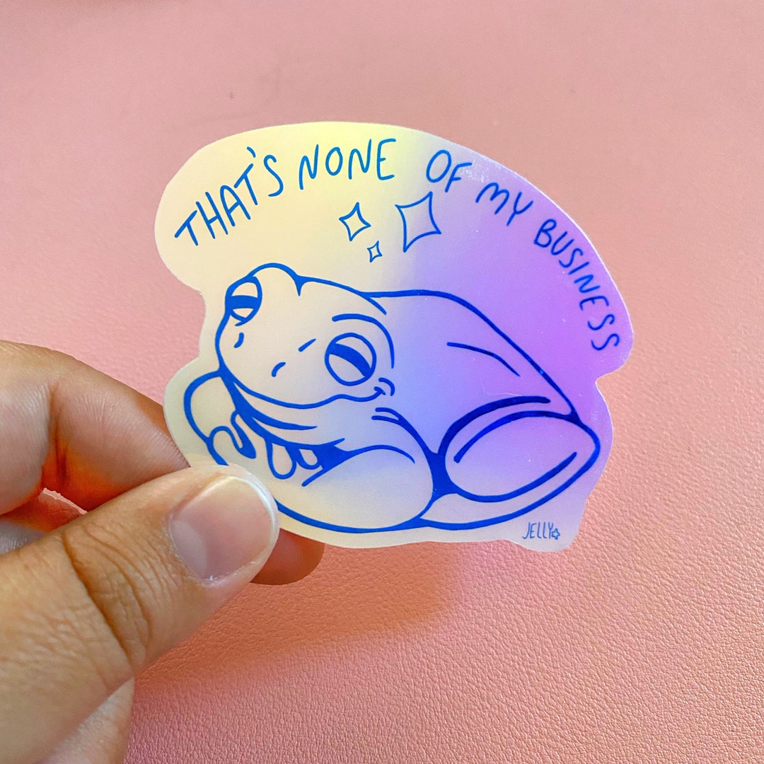 Pegatina Rana Holográfica de la Paz - Etsy México