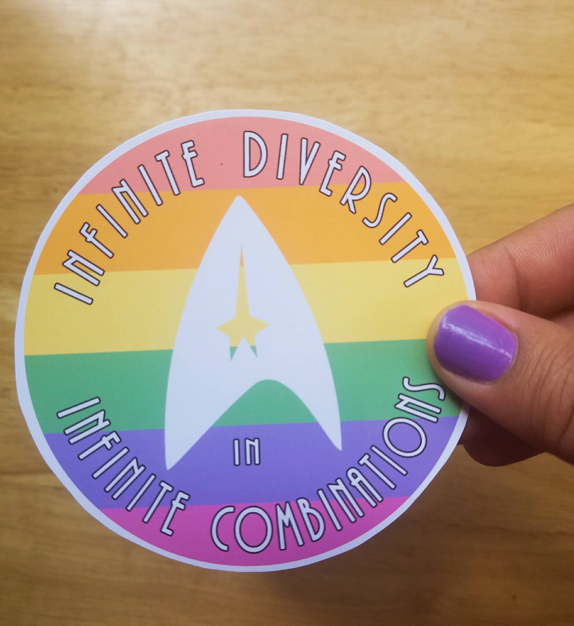 Infinite Diversity Pride Sticker | Etsy