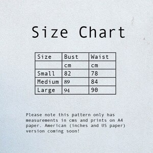 PDF Sewing Pattern Download: Halter Neck Crop Top. Small, Medium, Large ...