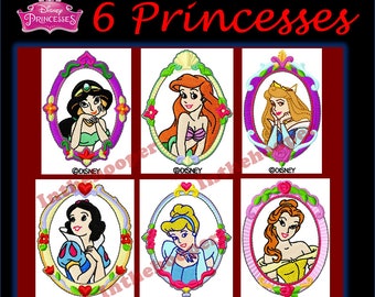 Princess embroidery | Etsy