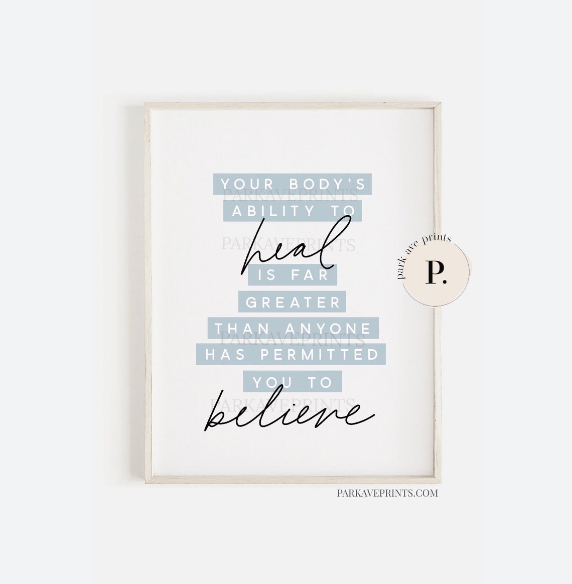 Ability to Heal Poster Holistic Healing Naturopath - Etsy