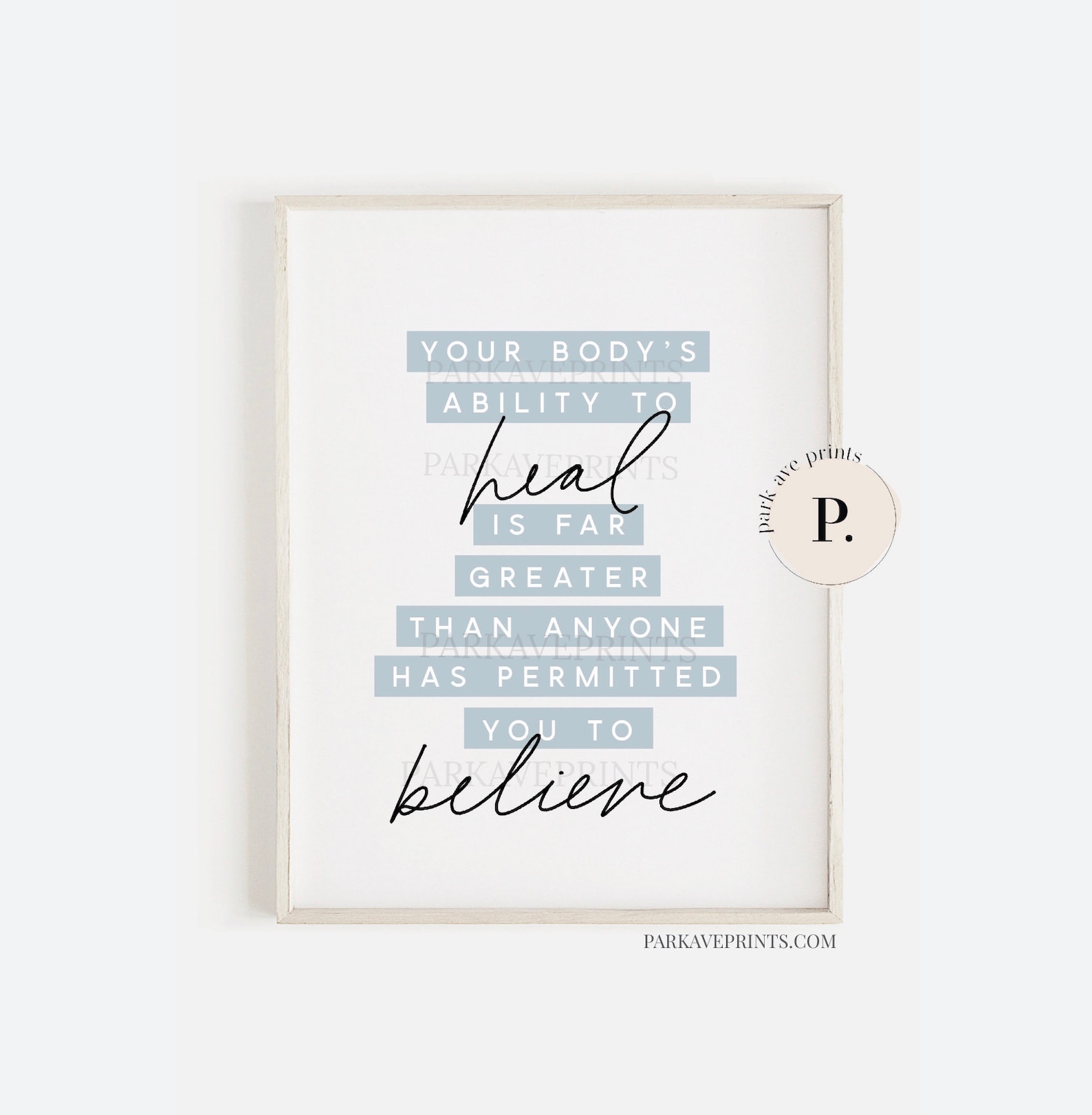 Ability to Heal Poster Holistic Healing Naturopath - Etsy