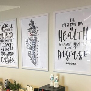 Preservation of Health Chiropractic Poster | - Etsy