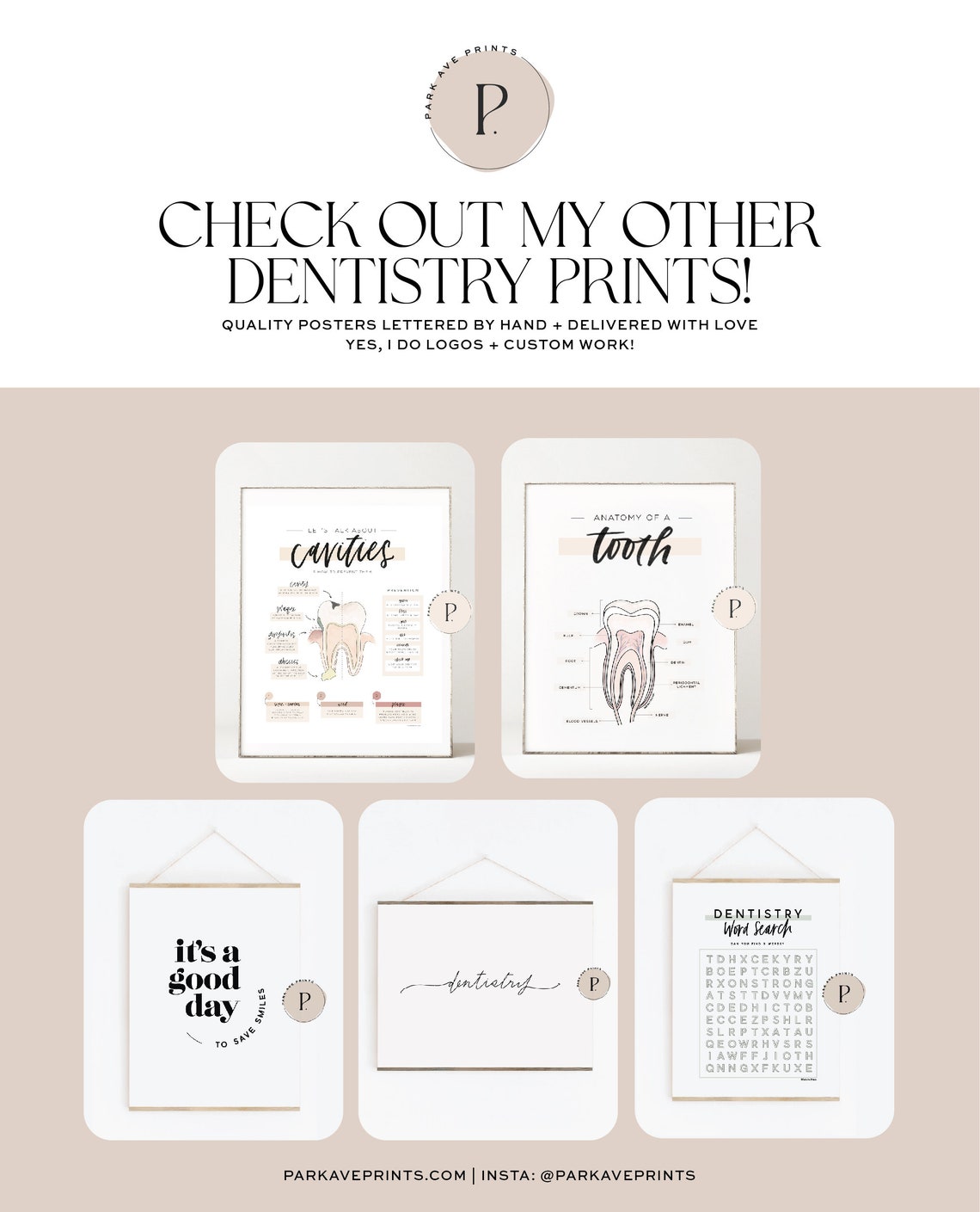 Cavity Prevention Poster | Dentist Poster | Dental Hygienist *frame Not ...