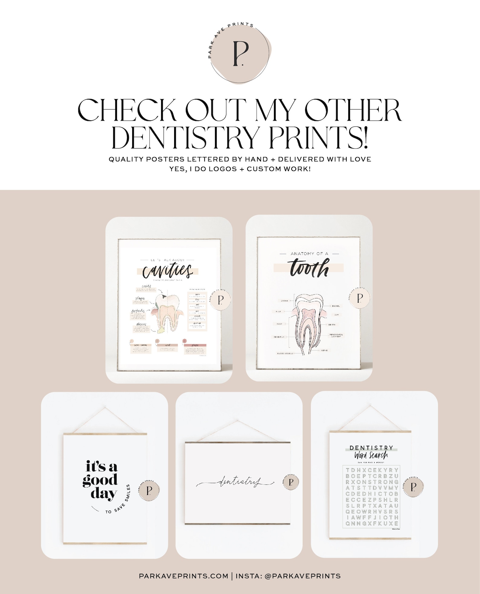 Cavity Prevention Poster | Dentist Poster | Dental Hygienist *frame Not ...