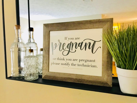 Pregnant Xray Room Office Sign 8x10 DOWNLOAD AT HOME | Etsy