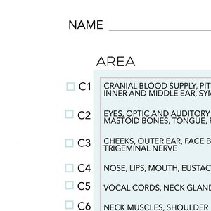 ANS 500ct. Spinal Chart Printout ROF - 500 Copies Premium Stock ...