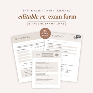 Chiropractic Report of Findings Packet Canva Template + Reexam Form ...