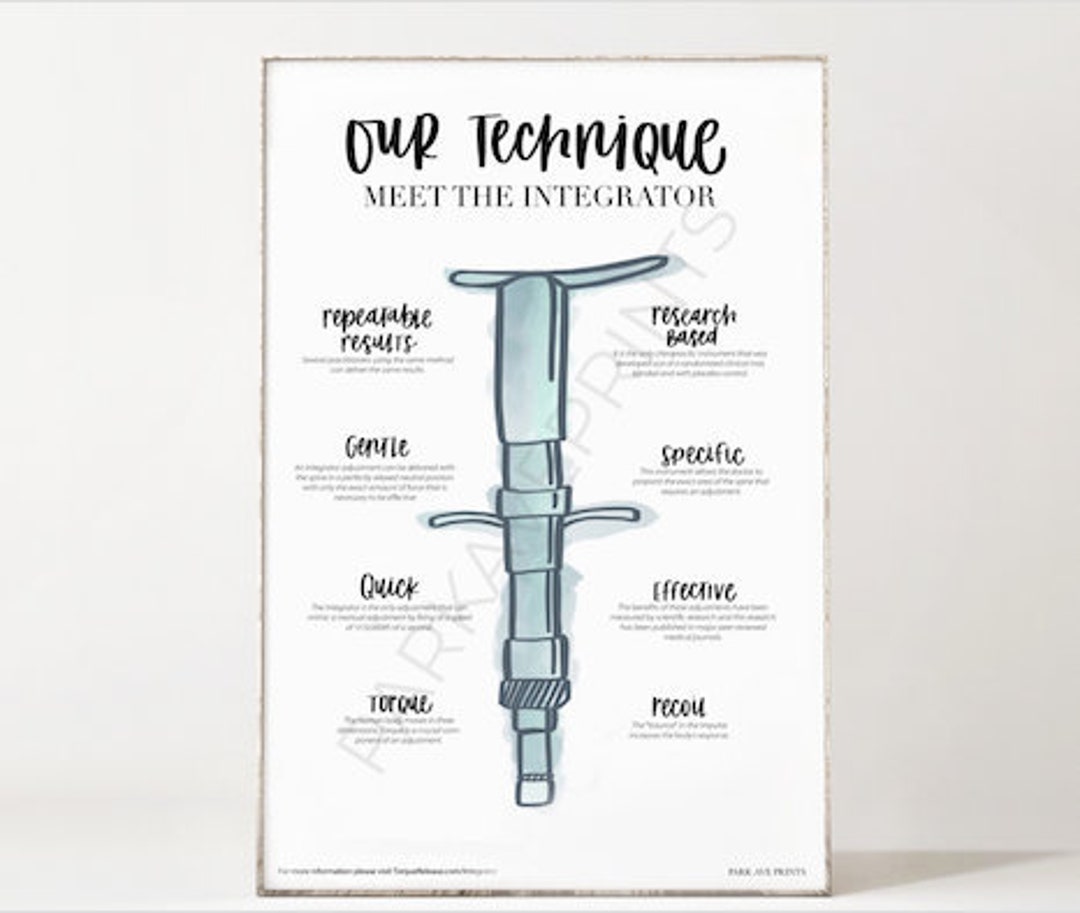 Meet the Integrator | Chiropractic Technique Poster | Instrument ...