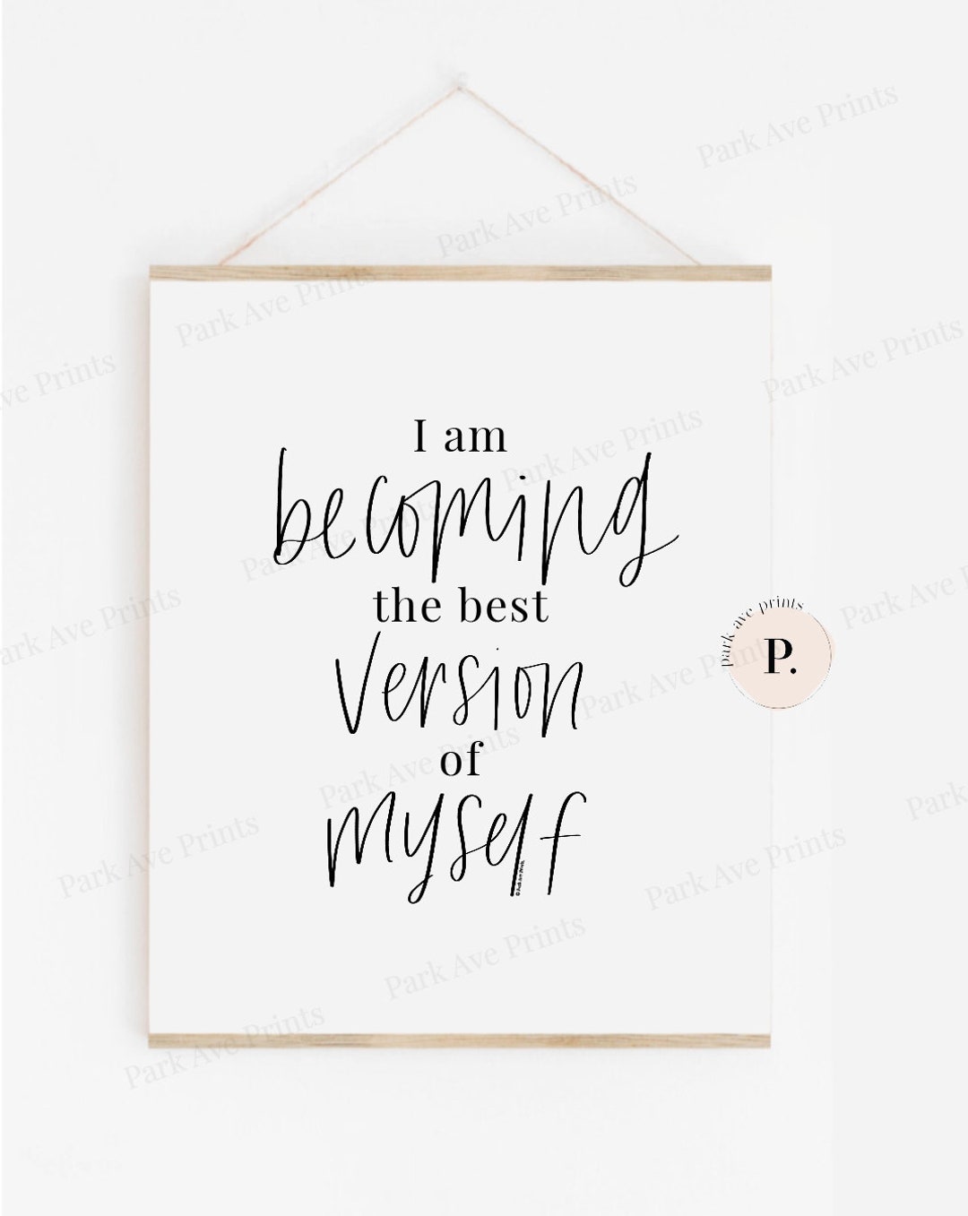 NEW! Affirmation Best Version Poster - Frame NOT Included - Etsy
