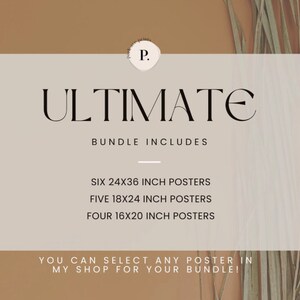 15 Poster Bundle - Select Any Poster Design - Etsy
