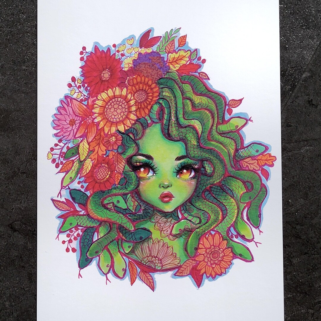 Botanical Beast - 5x7 or 8x10 Inch Drawlloween / Halloween 2024 Themed ...