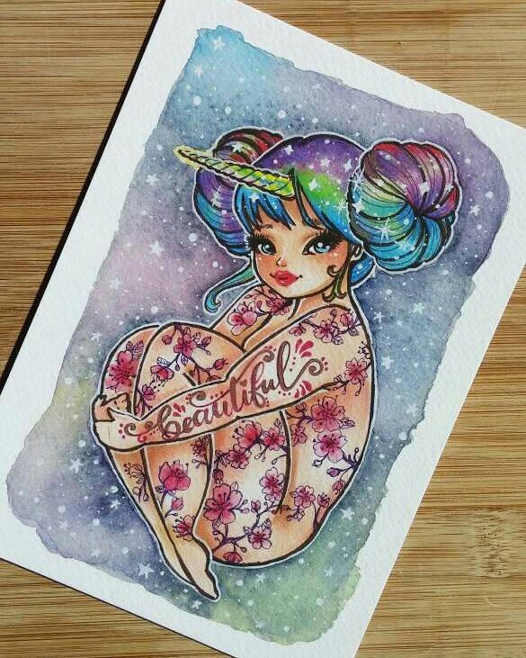 You Are Beautiful 5x7 Inch Art Print to Remind You That You Are Magical ...