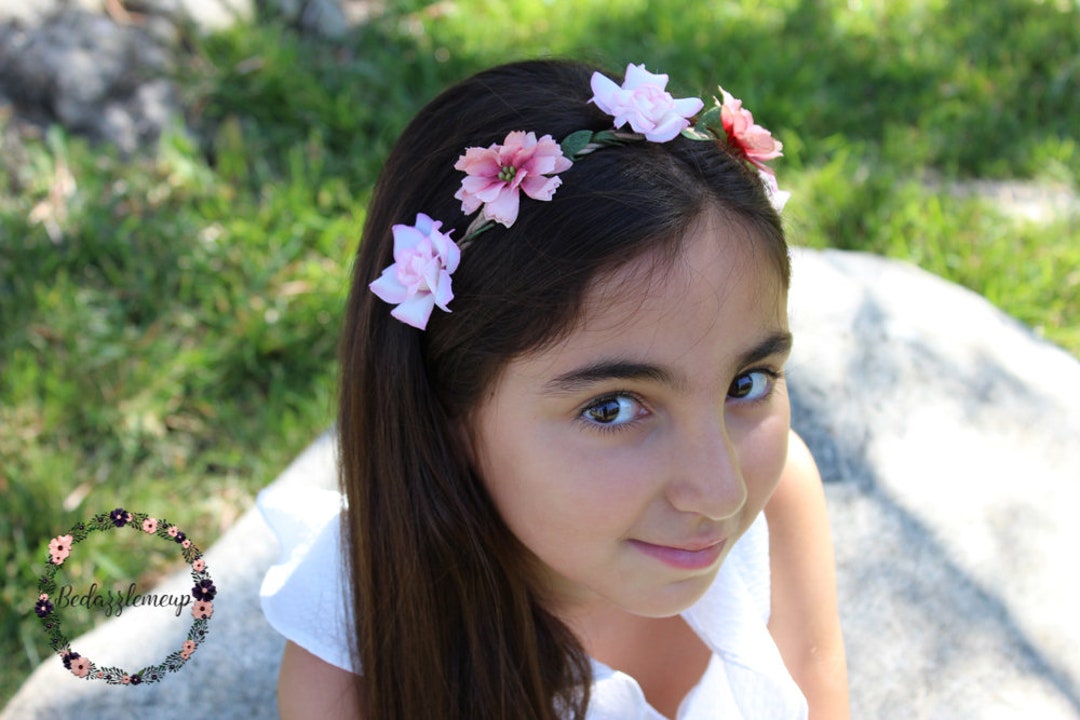 Flower Girl Headband - Little Girls Headband - Flower Headband - Flower ...