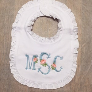 Monogram/initial Personalized Bib - Etsy