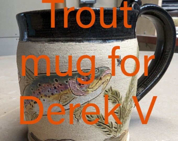 Rainbow Trout Mug for Derek V. - Etsy