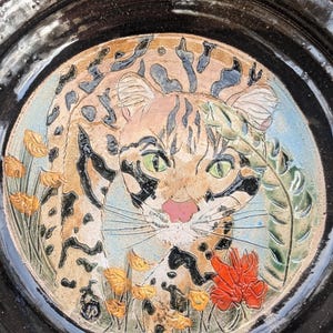 Ocelot Kitten Cat Food Bowl Plate - Etsy