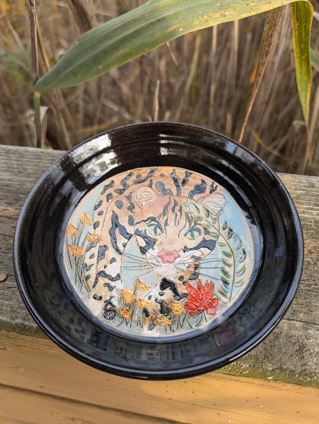 Ocelot Kitten Cat Food Bowl Plate - Etsy