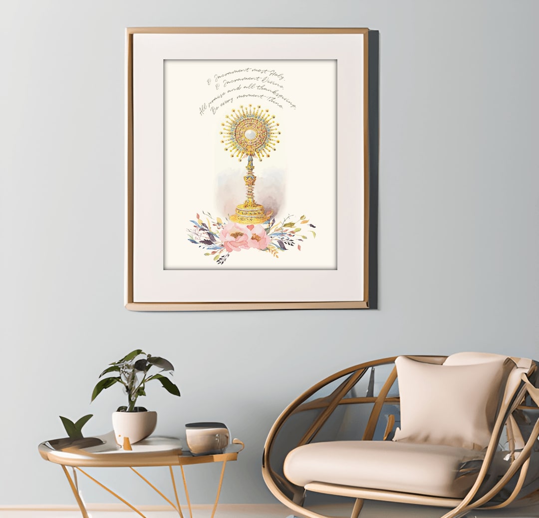 Floral Monstrance Digital Print - Etsy