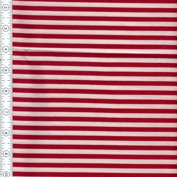 Red Striped Fabric - Etsy