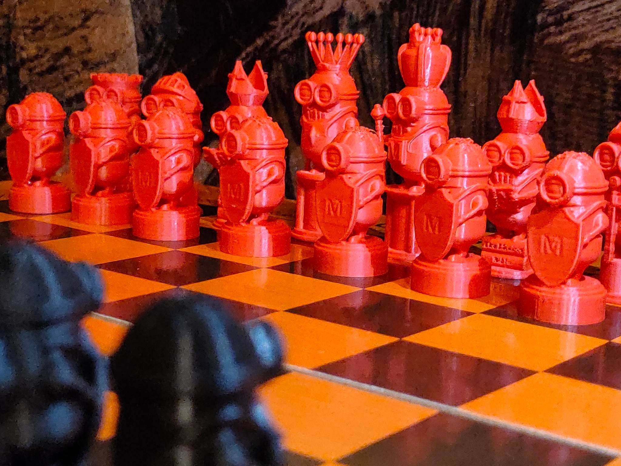 Custom 3D Printed Chess Set chess Board Backgammon and - Etsy UK